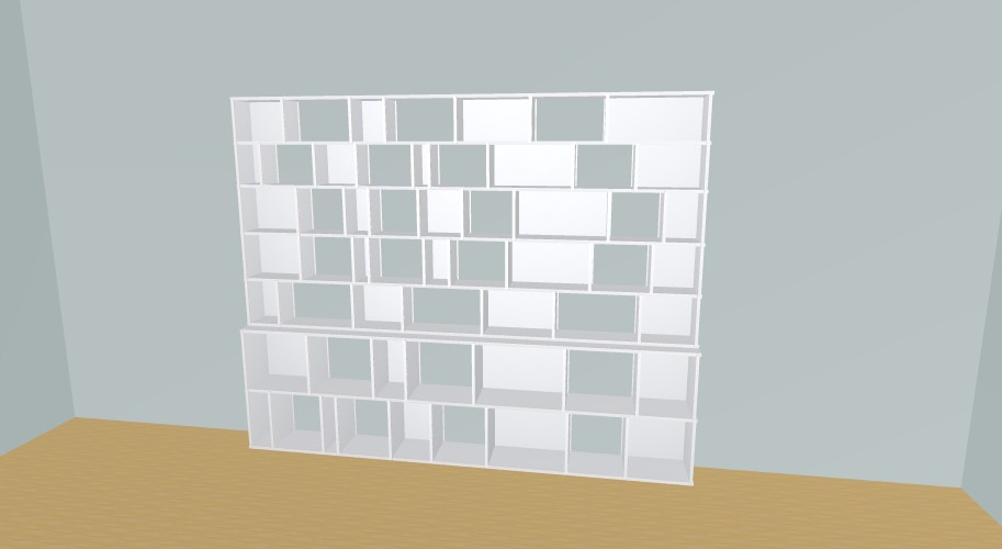 Custom bookcase (H203cm - W285 cm) - The Perfect Bookshelf